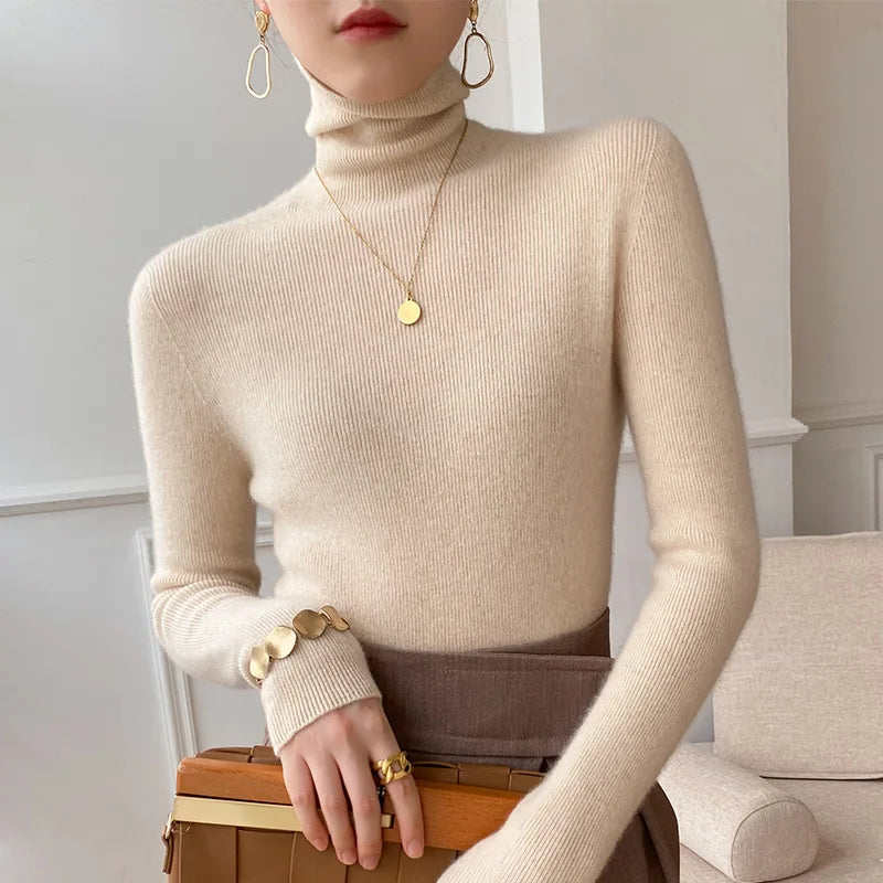 Camille Cashmere Turtleneck – Oliver & Blake